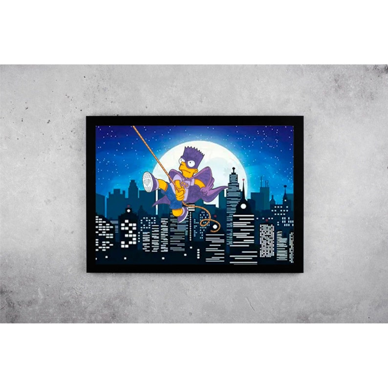 BARTMAN Simpsons Art Print Poster - Etsy