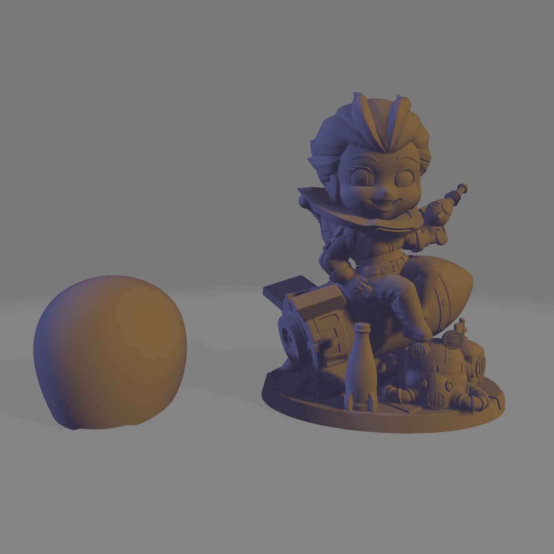 FALLOUT Nuka Cola Girl Chibi STL File for 3D Printing - Etsy