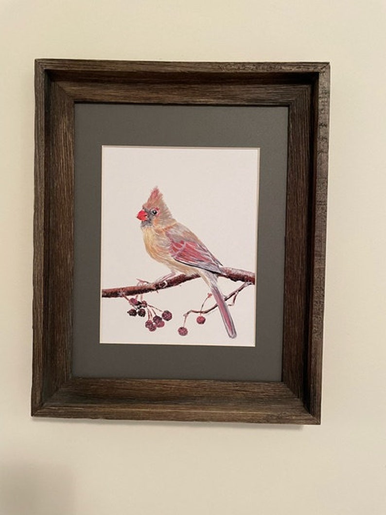 Cardinal-female Painting, Digital Print - Etsy
