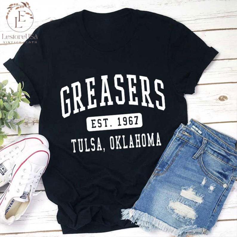 The Outsiders Greasers Est 1967 Tulsa Oklahoma Teacher Vintage T-shirt ...