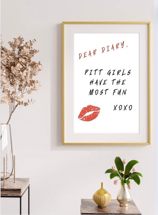 Trendy Art, 5x7 Set, Tailgate Poster, Printable College Apartment ...