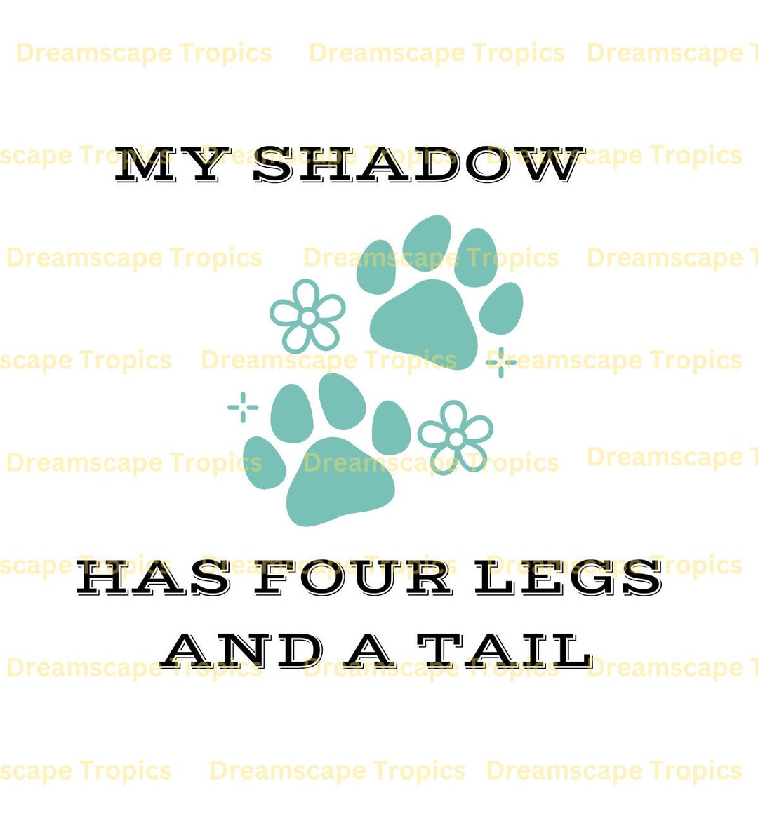 DOG SHADOW, Png, Eps, Dxf, Pdf, Digital Cut File, Cricut Maker ...