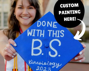 Custom Hand-painted Graduation Cap - Etsy