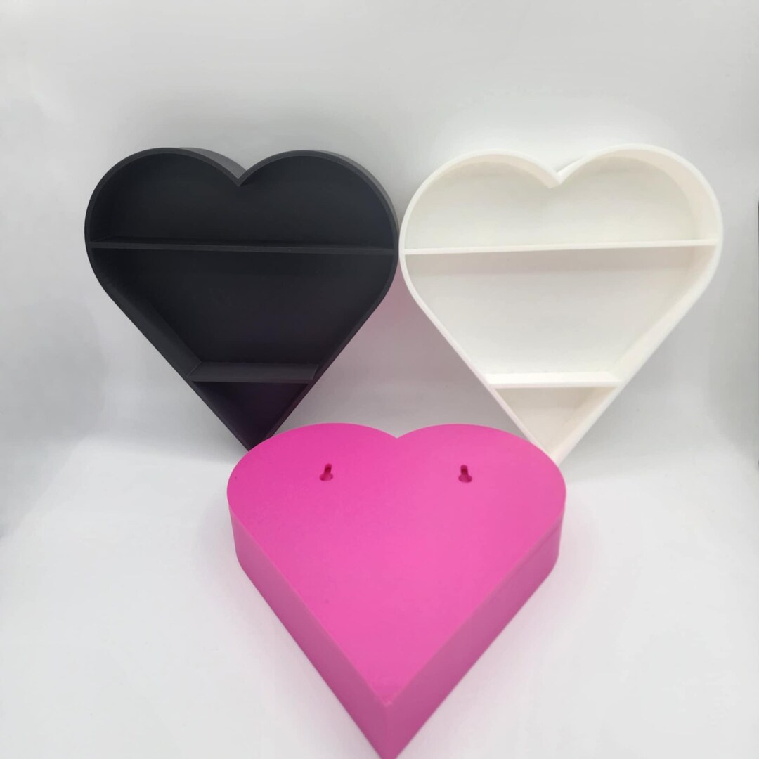 Cute Heart Shelf for Trinket Display - Etsy