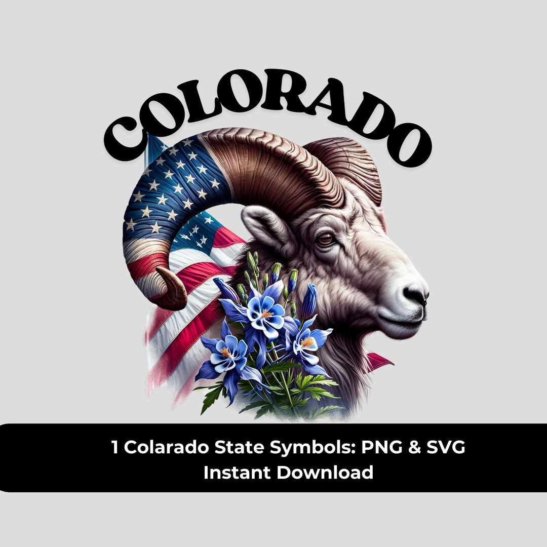 Colorado SVG PNG - USA State Symbol - Rocky Mountain Iris Svg - Big ...