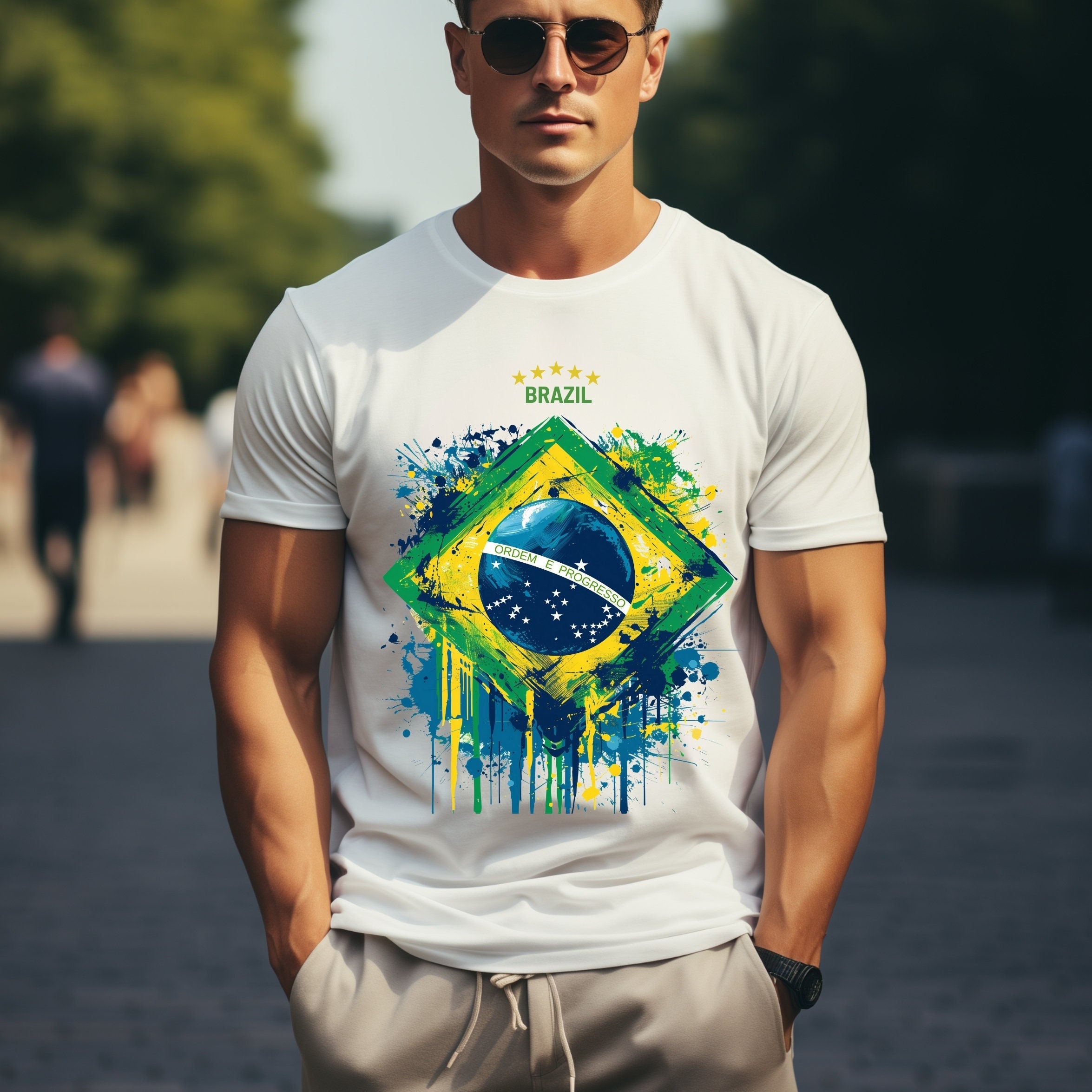 Customizable Brazil Flag T-shirt Brazil T-shirt Brazil Flag Eagle Shirt ...