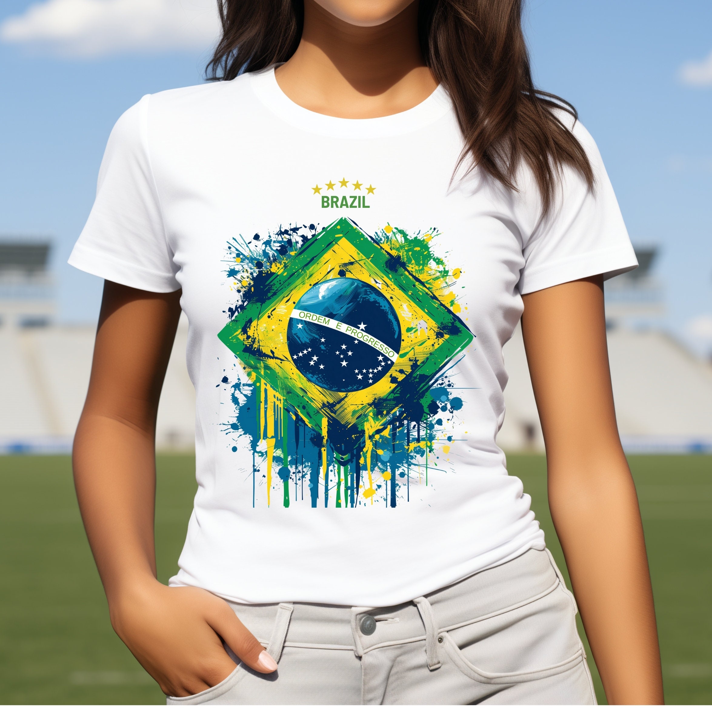 Customizable Brazil Flag T-shirt Brazil T-shirt Brazil Flag Eagle Shirt ...