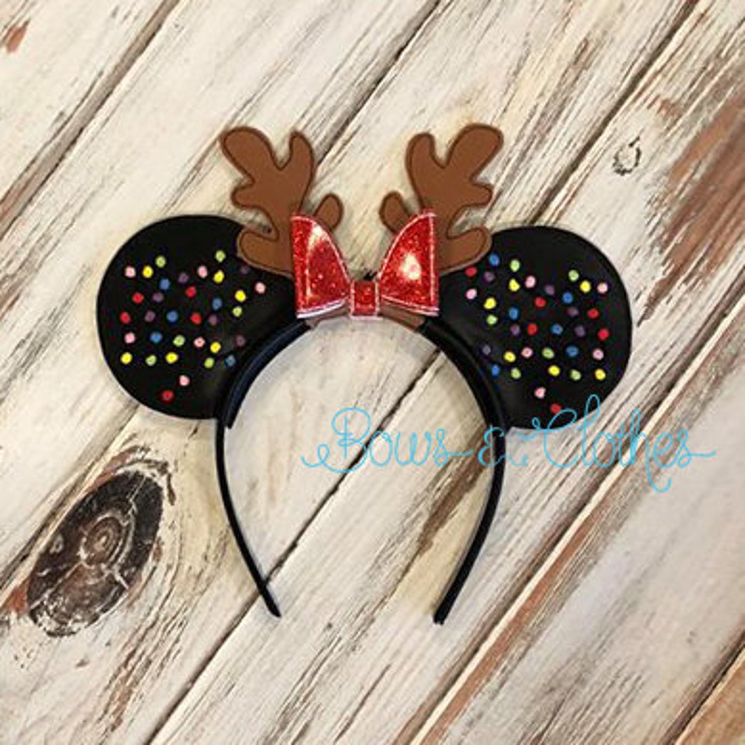 Antler Ears Mouse Ears Headband in the Hoop Embroidery File, Digital ...