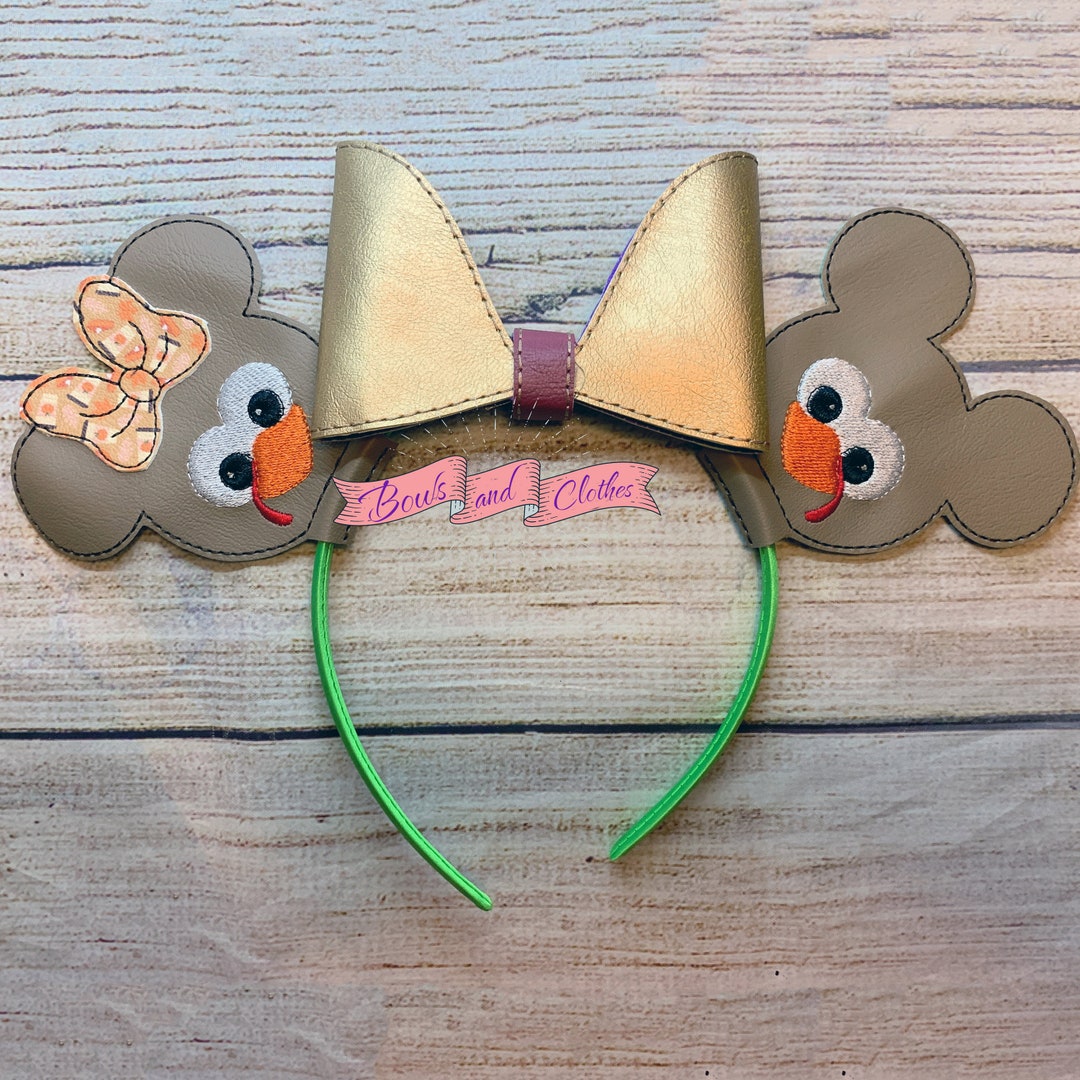 Turkey Mice Ears Headband in the Hoop Embroidery File, Digital Pattern ...