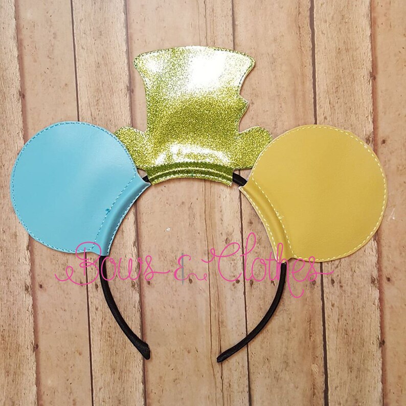 Inspired Mouse Ears Headband in the Hoop Embroidery File, Digital ...