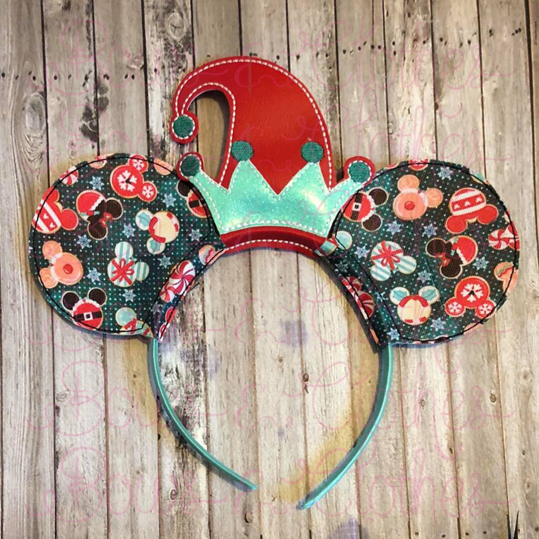 Elf Hat Ears Headband in the Hoop Embroidery File, Digital Pattern for ...