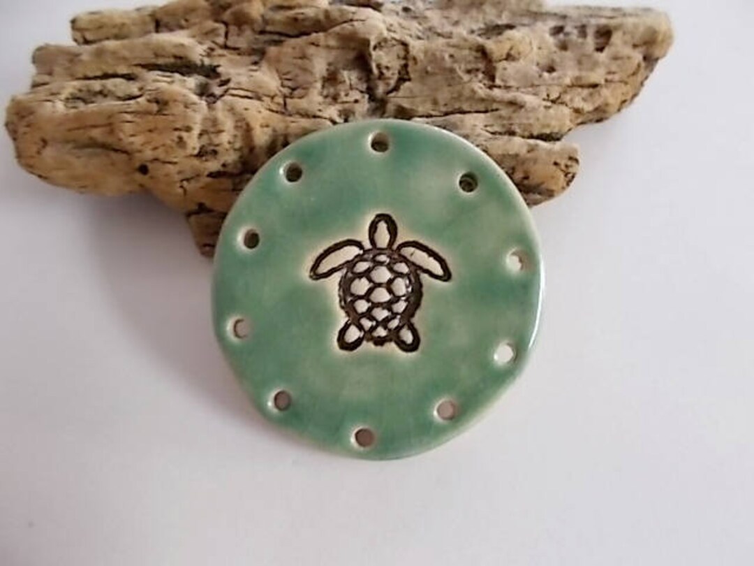 Handmade Ceramic Turtle Pine Needle Basket Base - Etsy