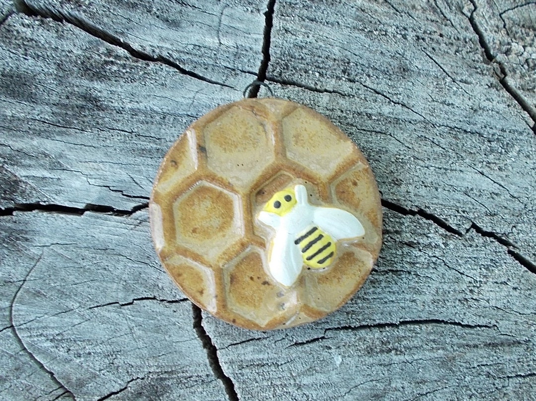 Handmade Ceramic Bee Hive Pendant - Etsy
