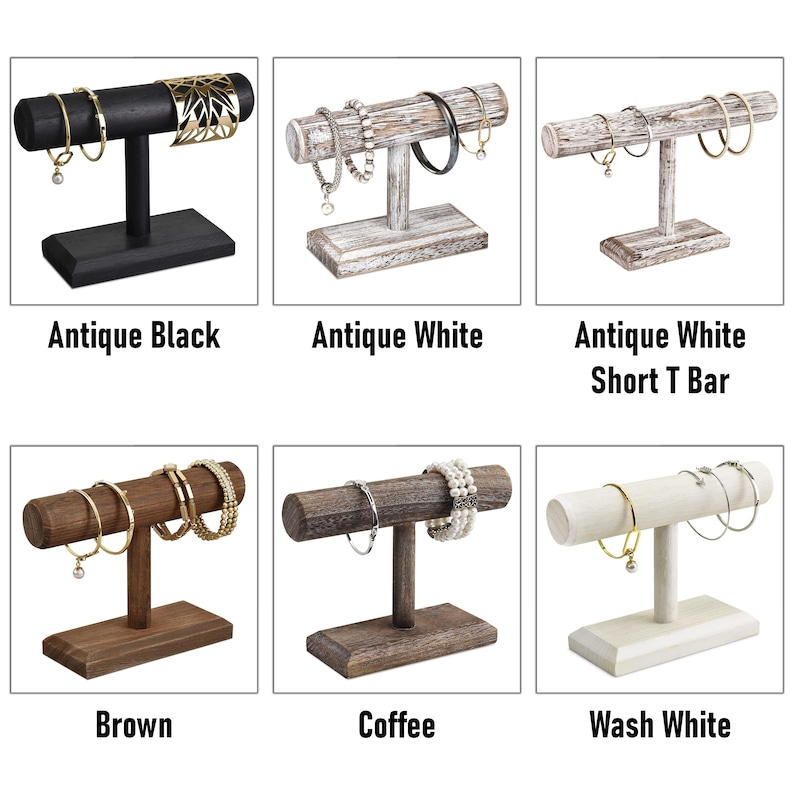 Handmade Wooden Bracelet Display Stand, T Stand, Solid Wood T-bar ...