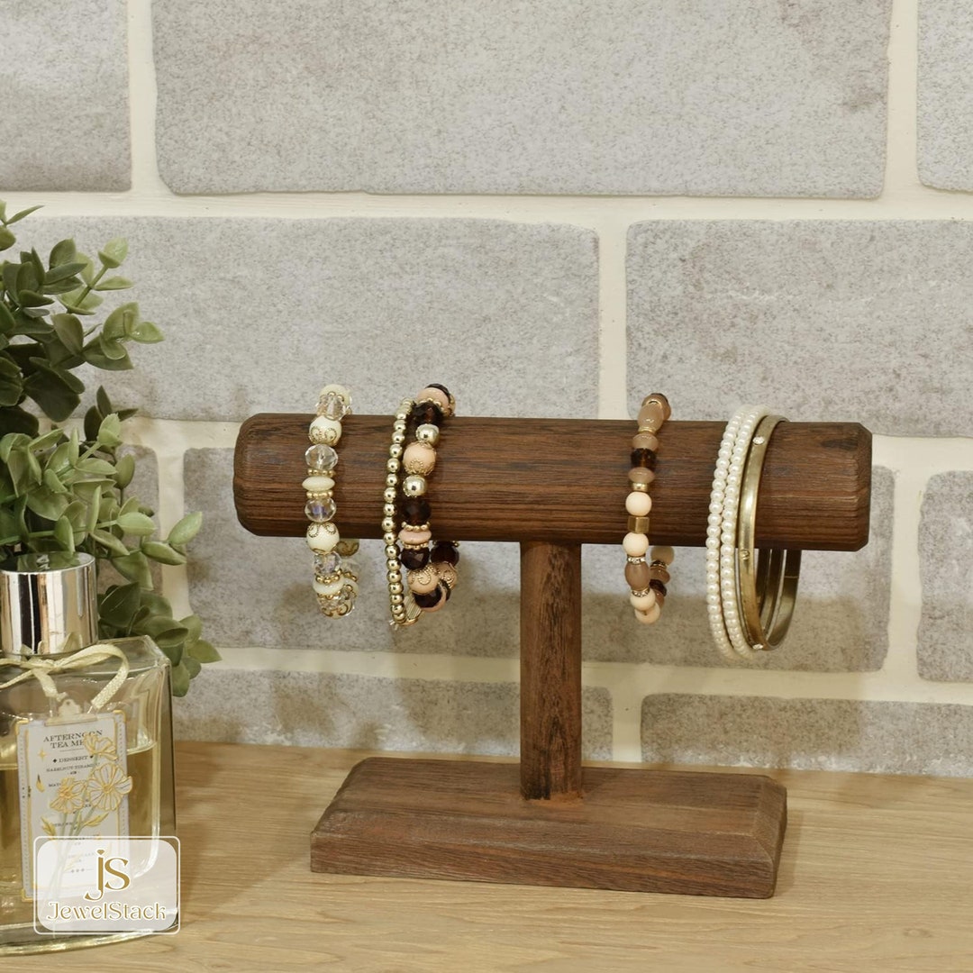 Handmade Wooden Bracelet Display Stand, T Stand, Solid Wood T-bar ...
