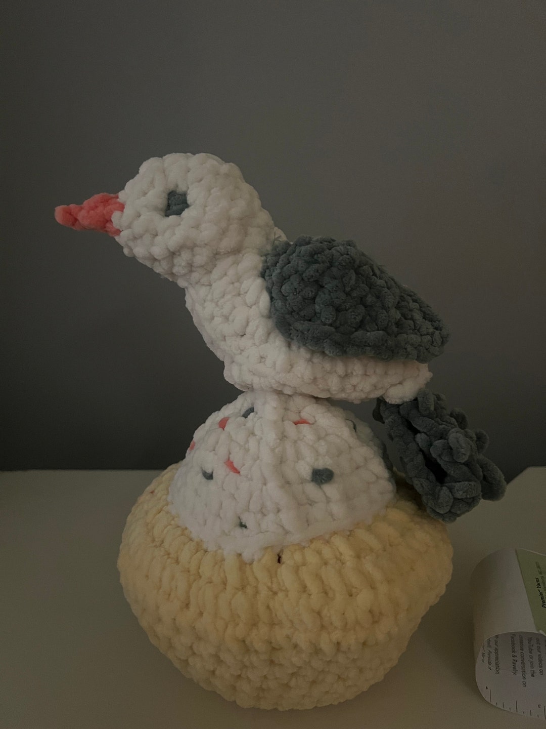 Plush Amigurumi Seagull Puppet - Etsy