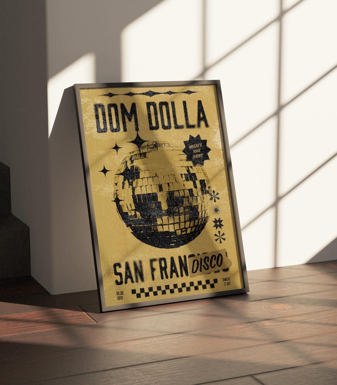 Dom Dolla Poster, House Music, San Francisco, Disco Ball, EDM Lovers ...