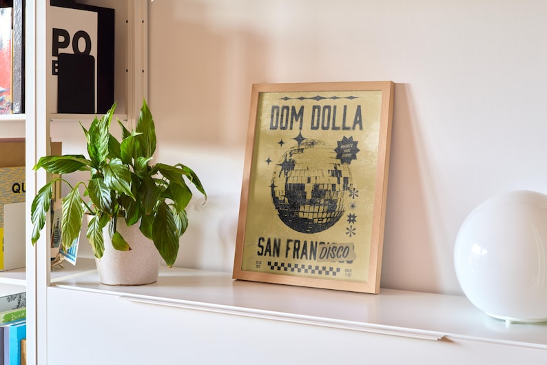 Dom Dolla Poster, House Music, San Francisco, Disco Ball, EDM Lovers ...
