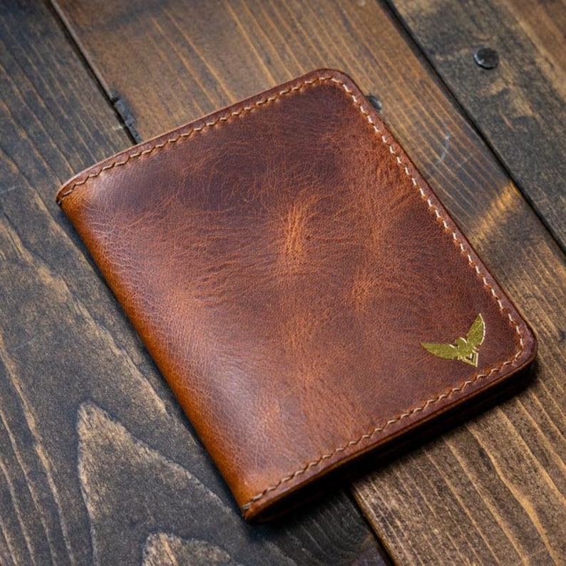 The Muninn Bifold Wallet Cognac Wax Pull-up Italian Vegetable Tanned ...