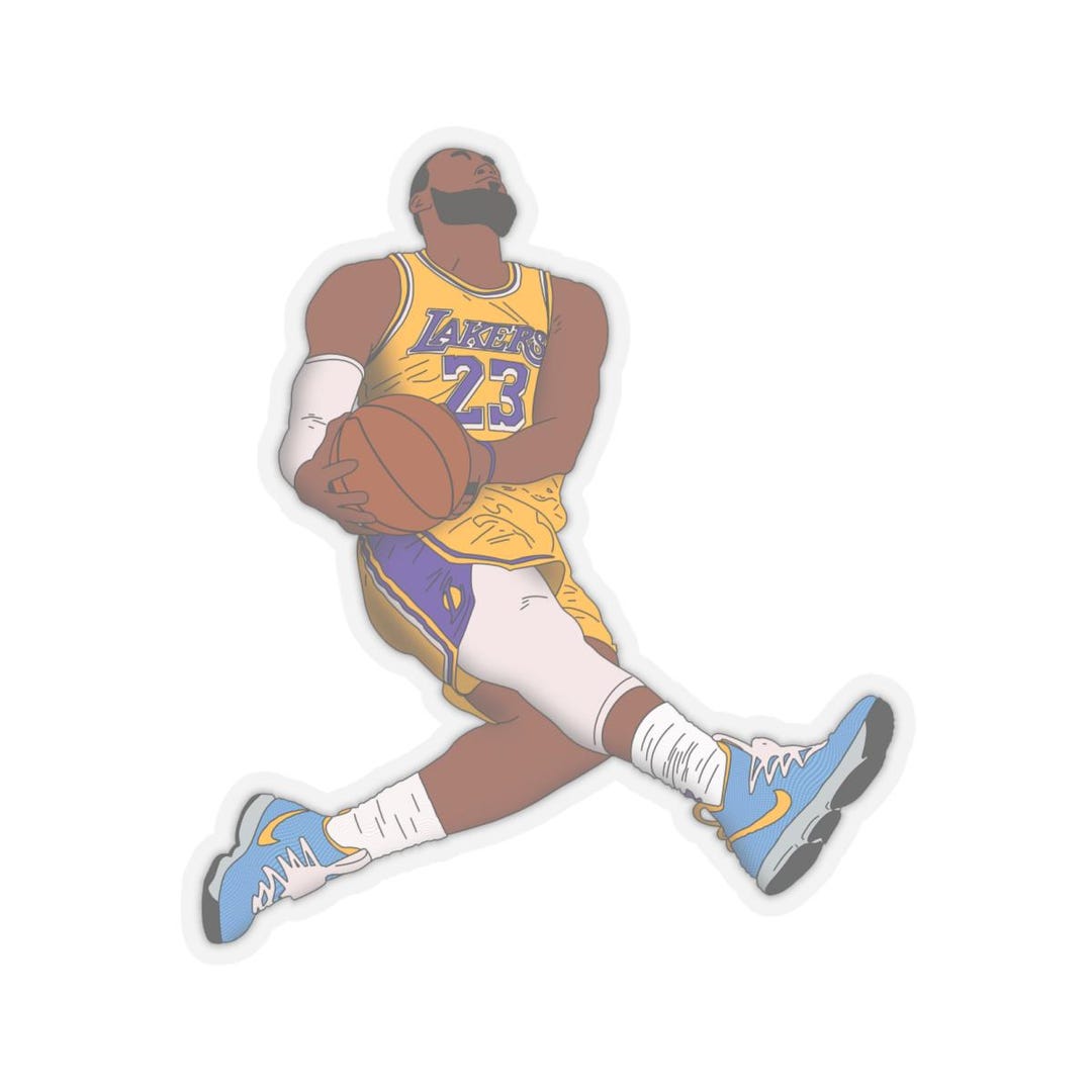 King in Flight (lebron James) Kiss-cut Stickers - Etsy