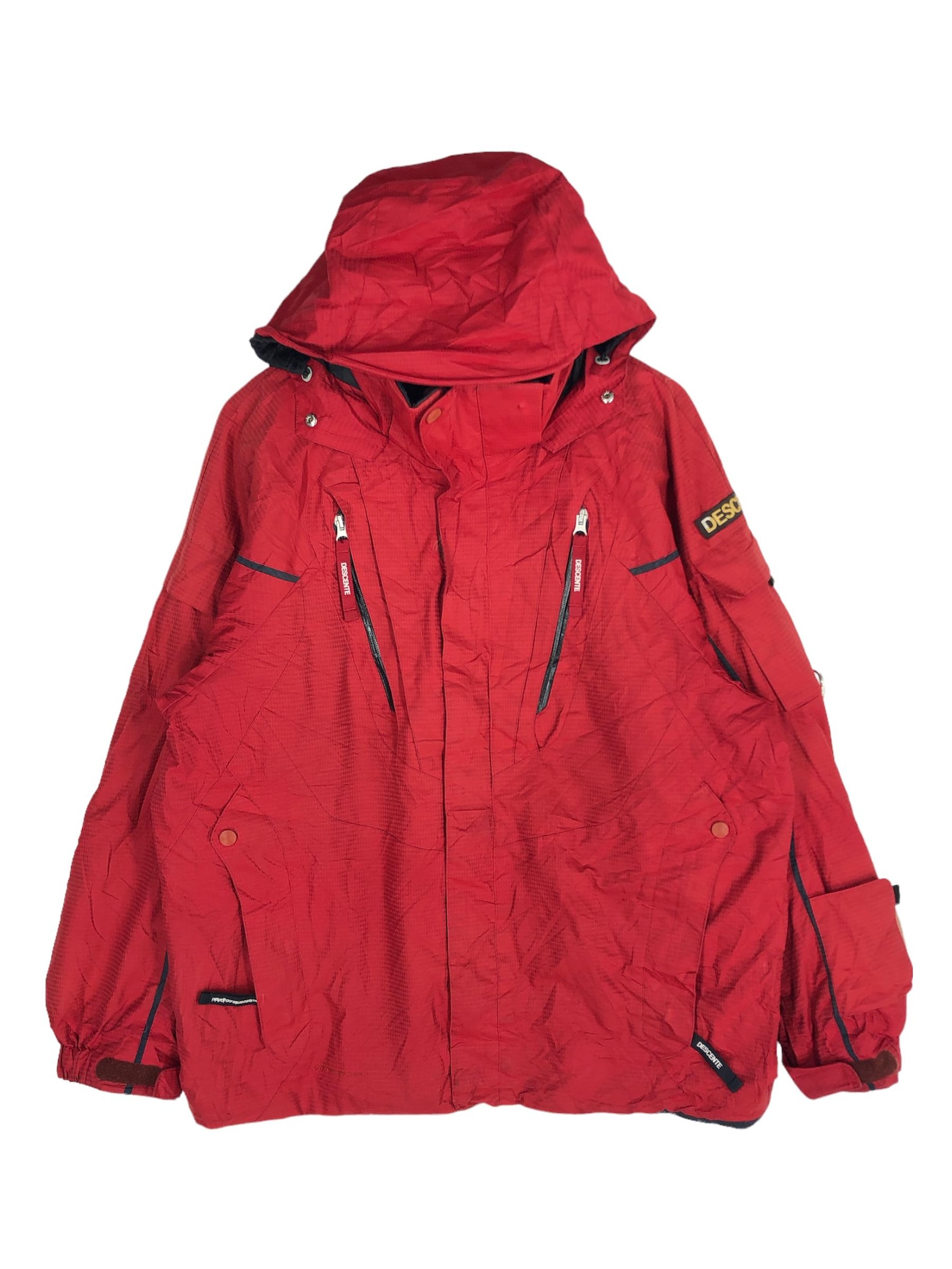 Vintage Descente Ski Wear Hoodie Jacket Descente Skiing Cold Weather Snow Gear Bomber Red ...