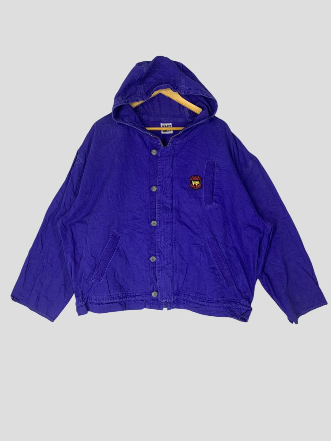 Vintage NAF NAF Paris Blue Cotton Jacket: XL Pig Logo - Etsy