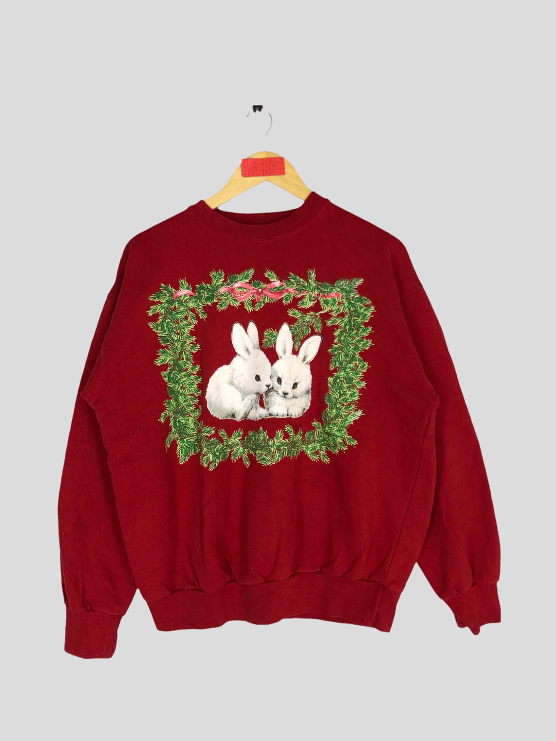 Vintage 90s Rabbit Sweatshirt: Big Image Crewneck, Size XL - Etsy
