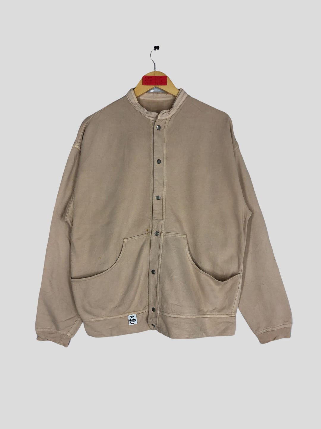 Vintage Chums Button up Sweater Double Pocket Xlarge 90s Chums Plain Sweater Jumper Pullover ...