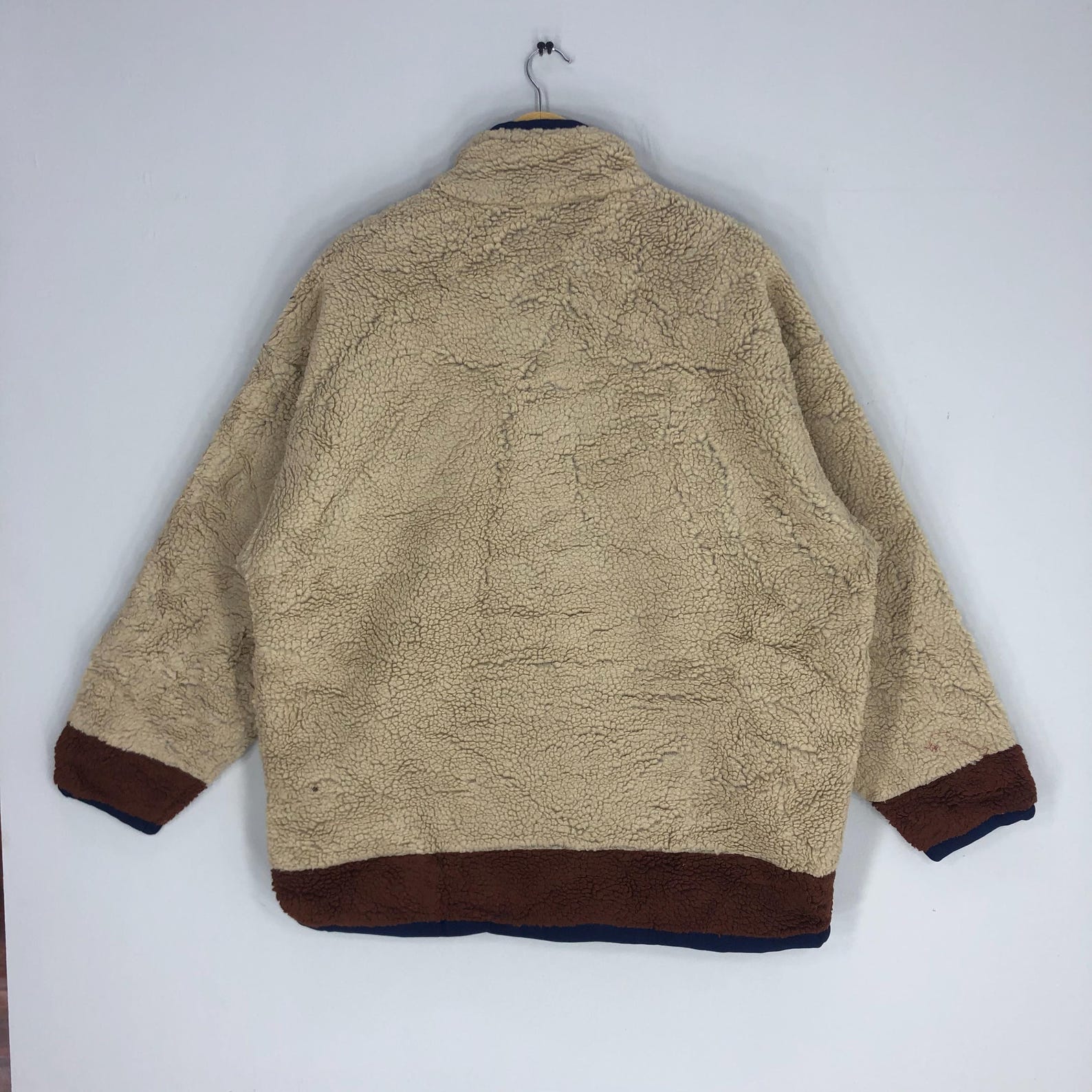 CANTERBURY New Zealand Rugby Button Fleece Jacket Large Vintage ...