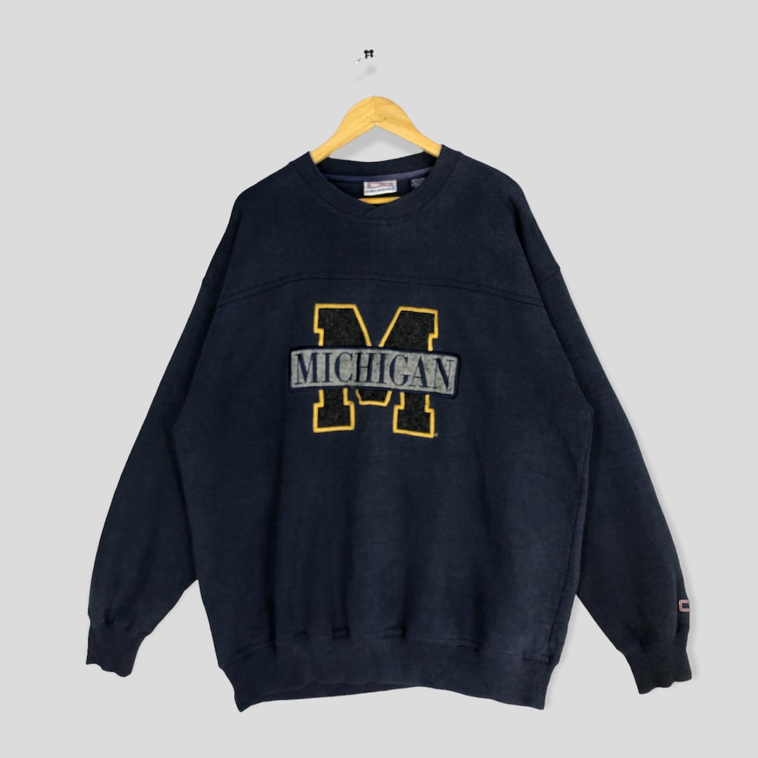 Vintage University of Michigan Sweatshirt Michigan Crewneck Michigan ...