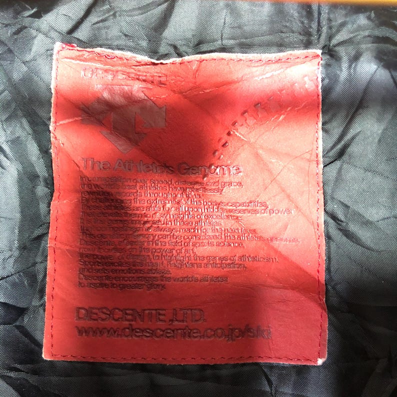 Vintage Descente Ski Wear Hoodie Jacket Descente Skiing Cold Weather Snow Gear Bomber Red ...