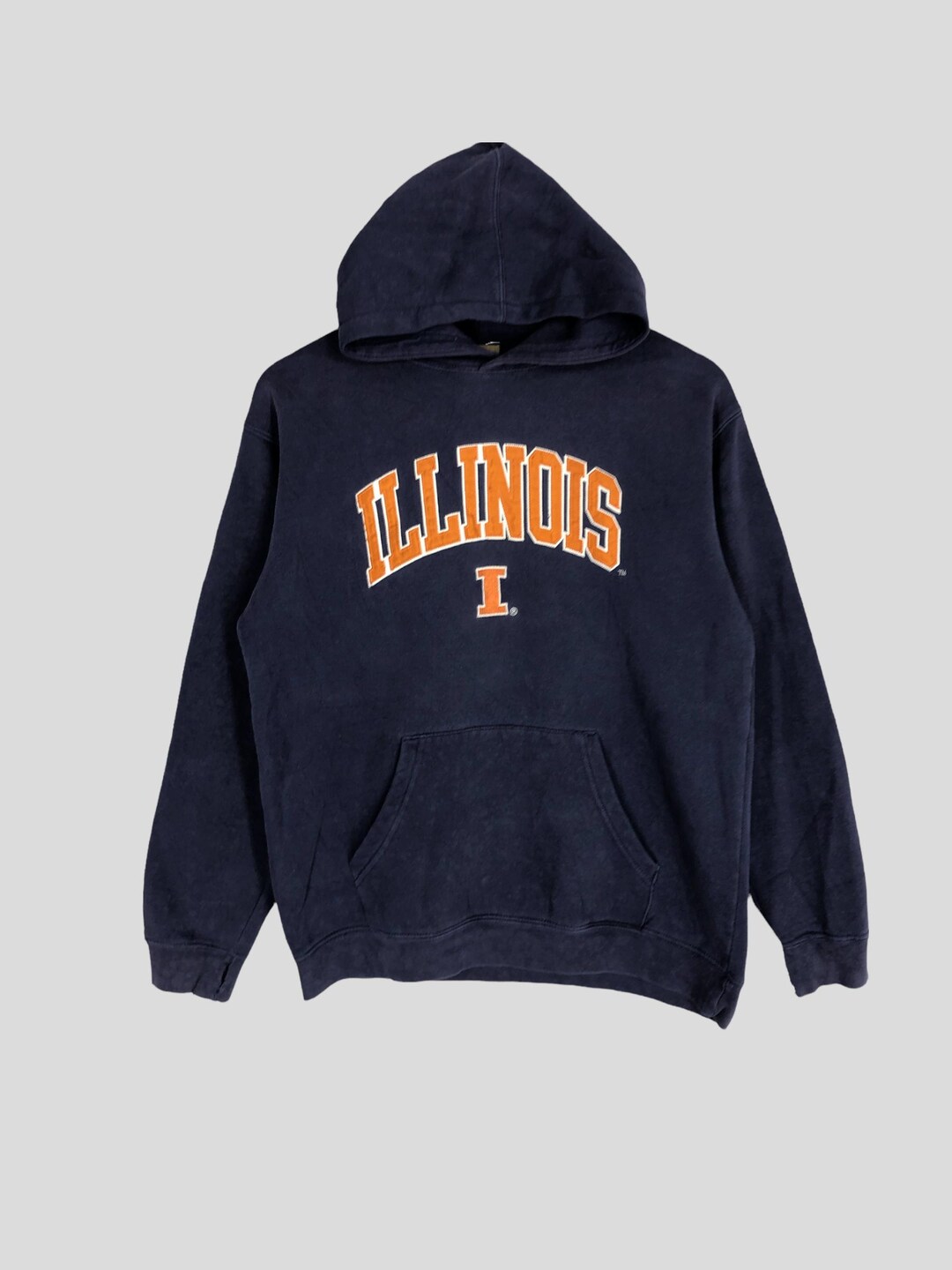 Vintage Illinois University Spell Out Embroidery Hoodie Sweatshirt by ...