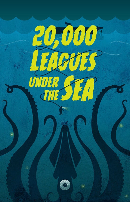 Twenty Thousand Leagues Under the Sea Poster Print - Etsy