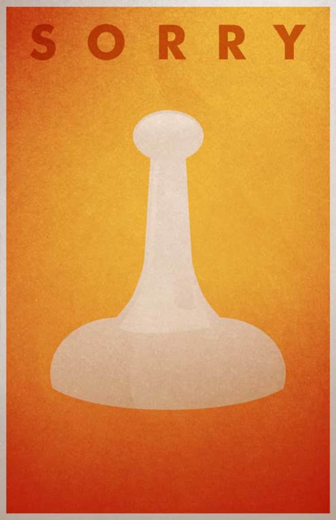 Sorry Game Piece Print - Etsy