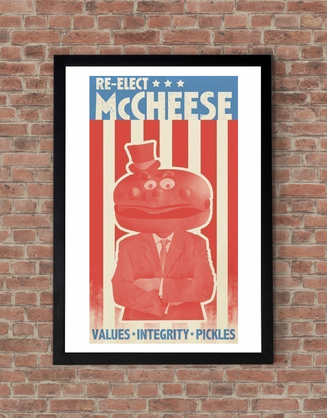 Re-elect Mccheese Campaign Poster - Etsy