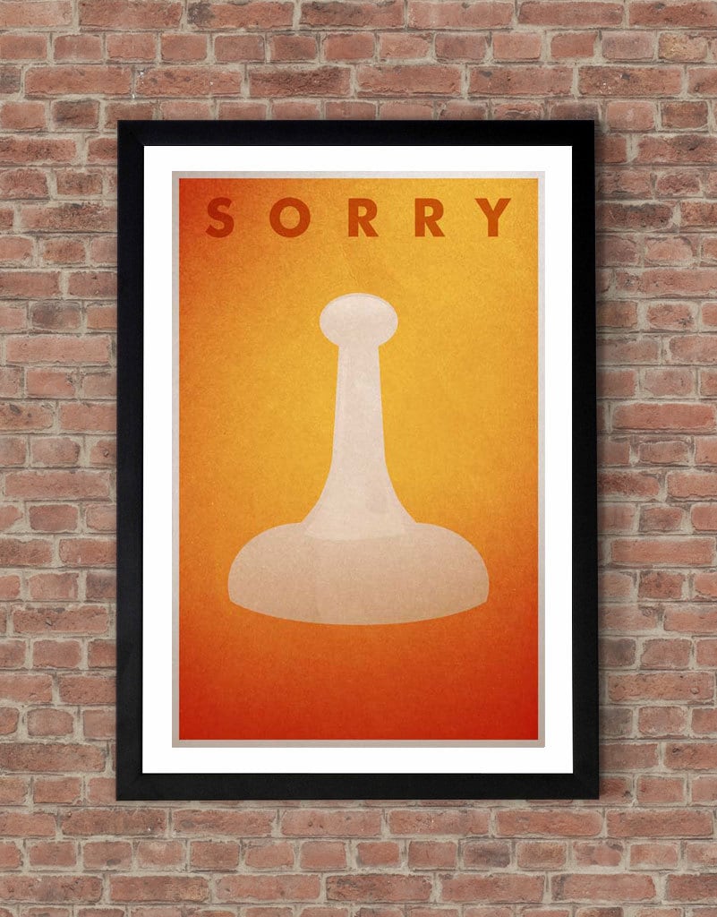 Sorry Game Piece Print - Etsy