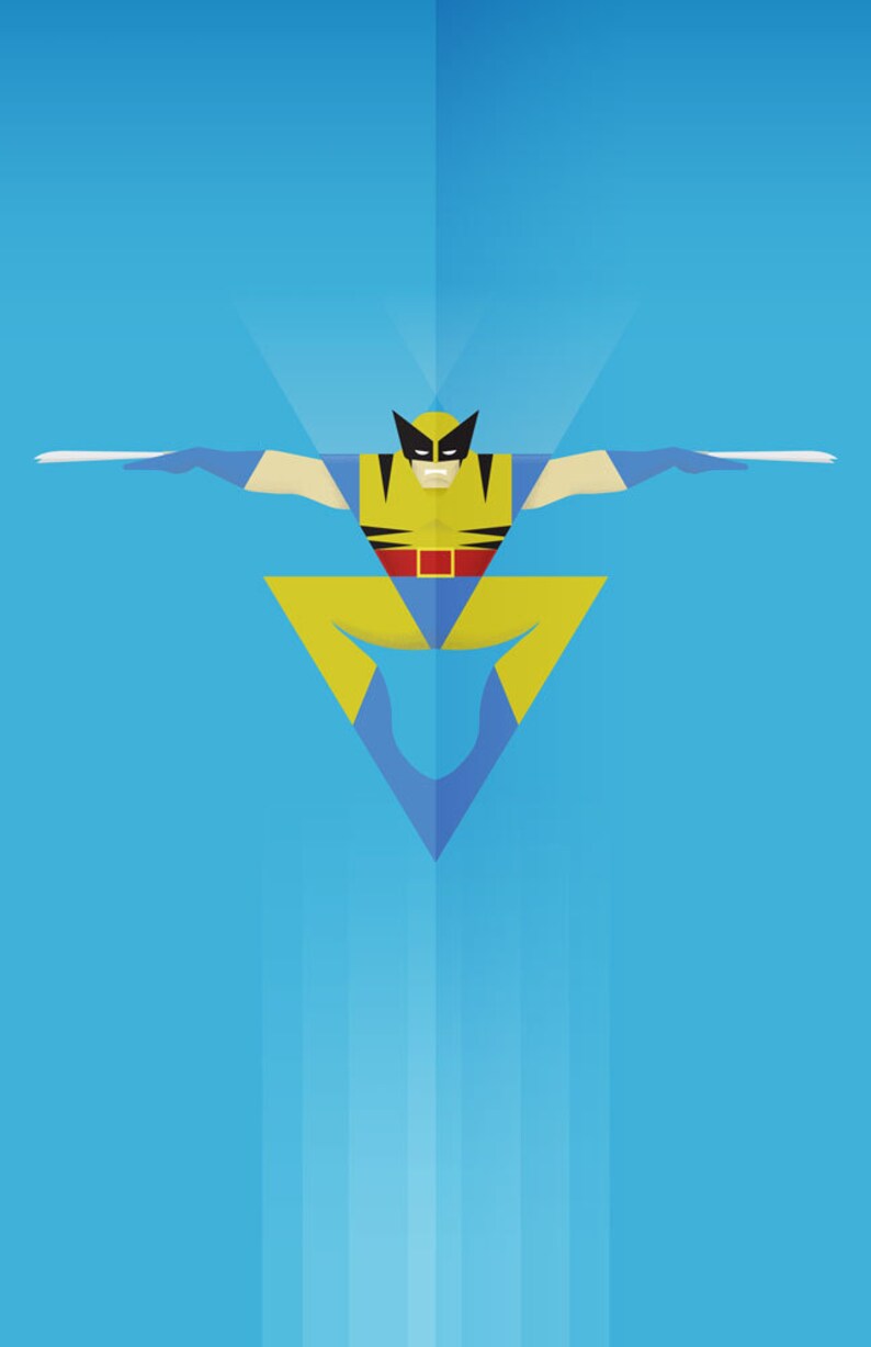 Minimalist X-men Wolverine Poster - Etsy