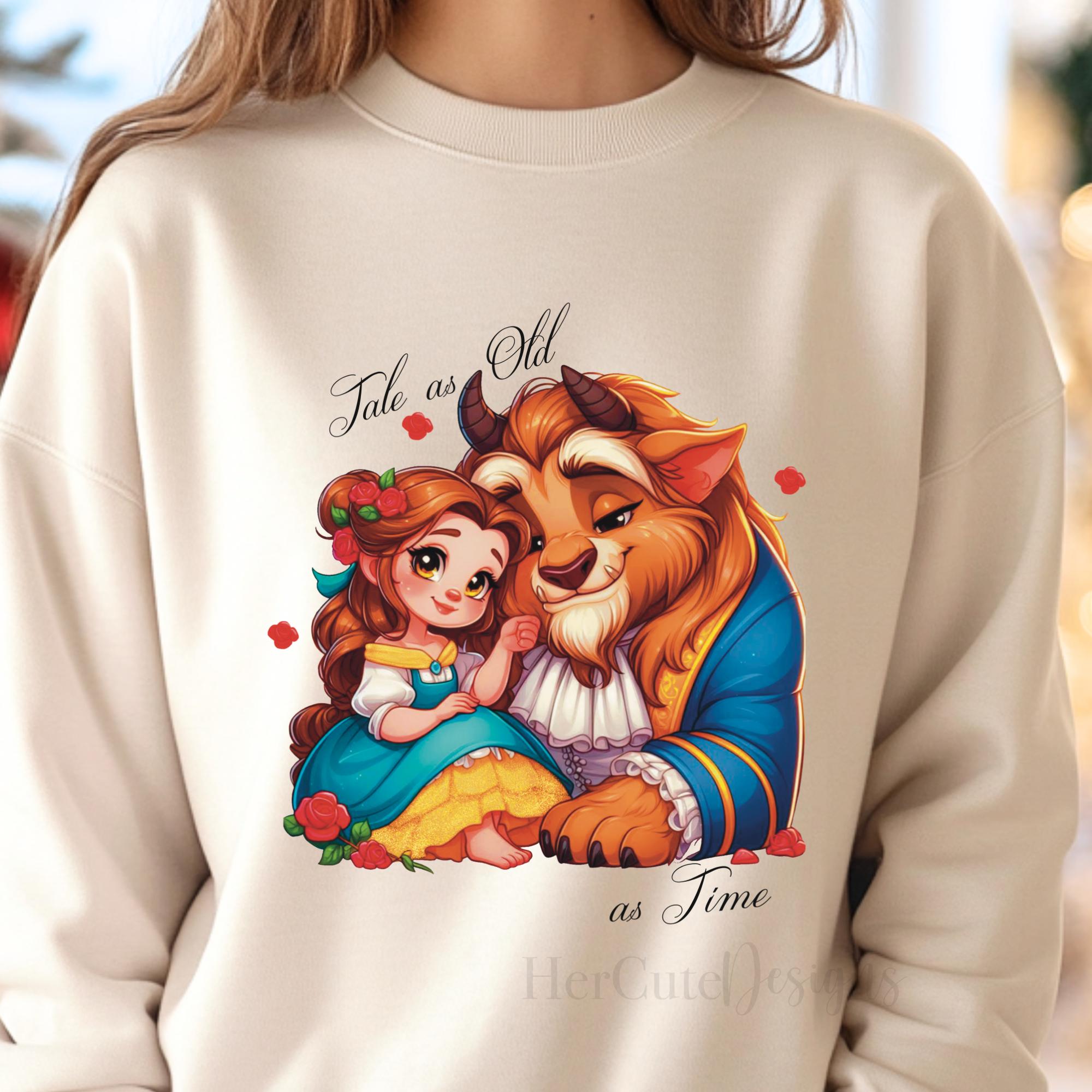 Cute Tale as Old as Time #2 PNG | Belle | Baby Princess DTF Transfer ...