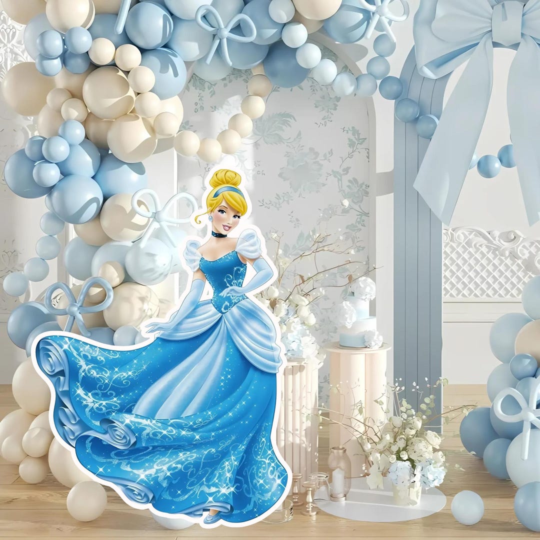 Cinderella PNG| Decoration Cut Out | Princess Party |big Decor Princess ...