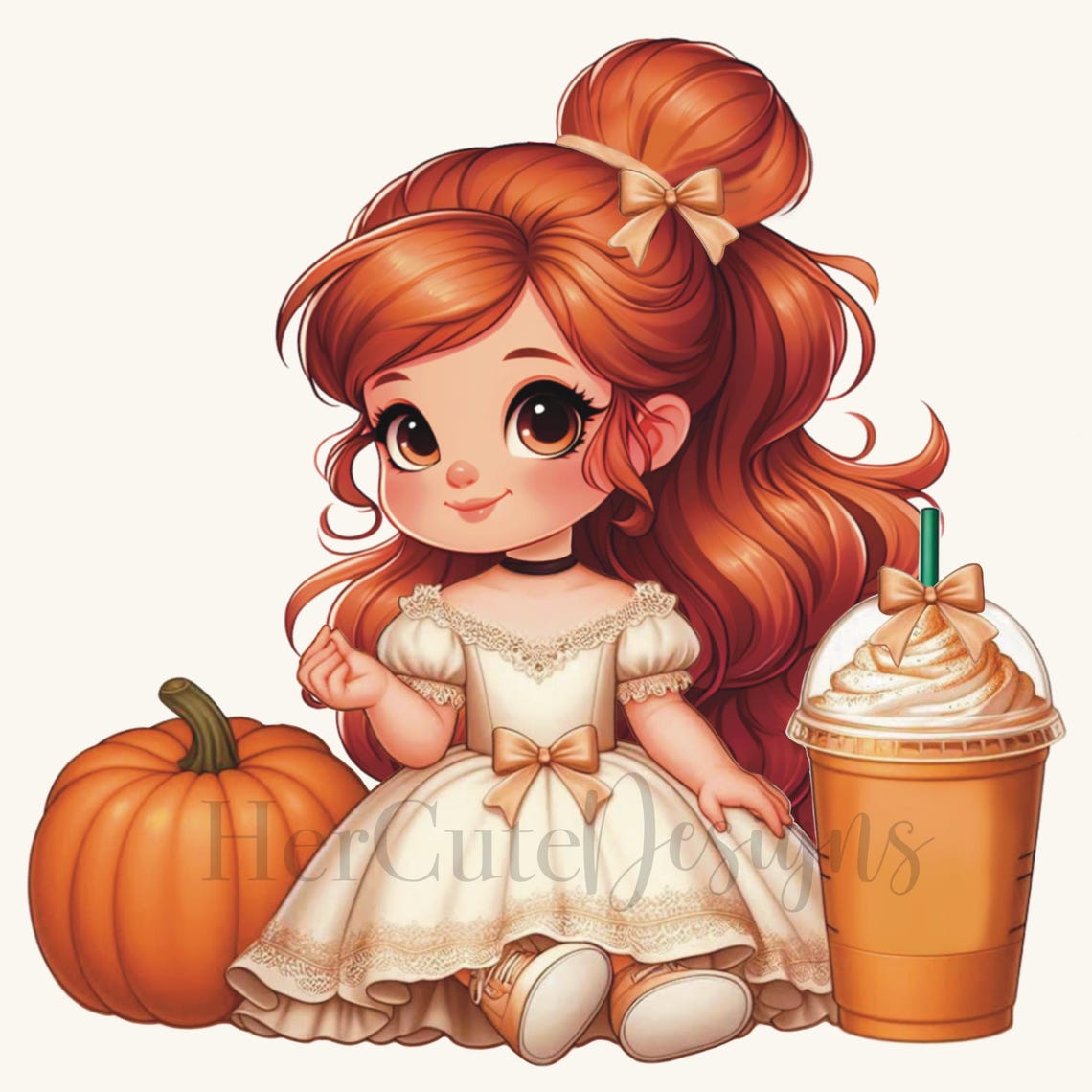 Autumn Baby Belle PNG | Pumpkin Spice Latte | Fall Vibes | Baby ...