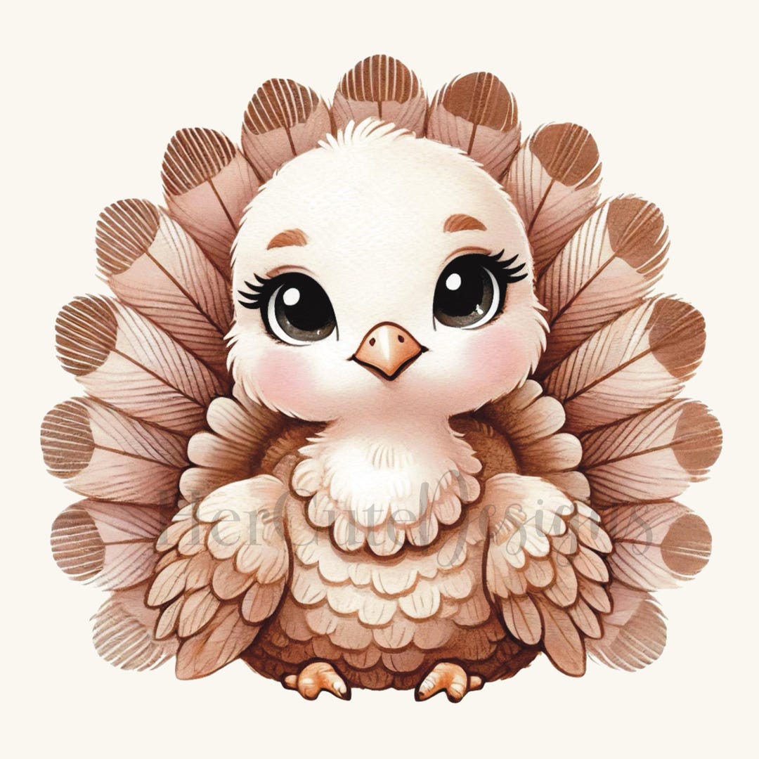 Cute Little Turkey PNG | Thanksgiving | Baby Turkey | Holiday Season ...