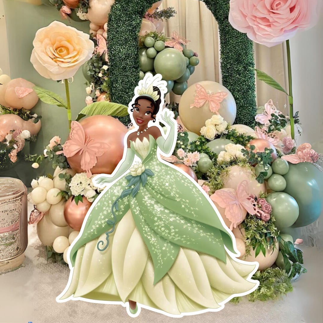 Tiana Princess and the Frog PNG: Cake Topper, DTF Transfer (digital ...