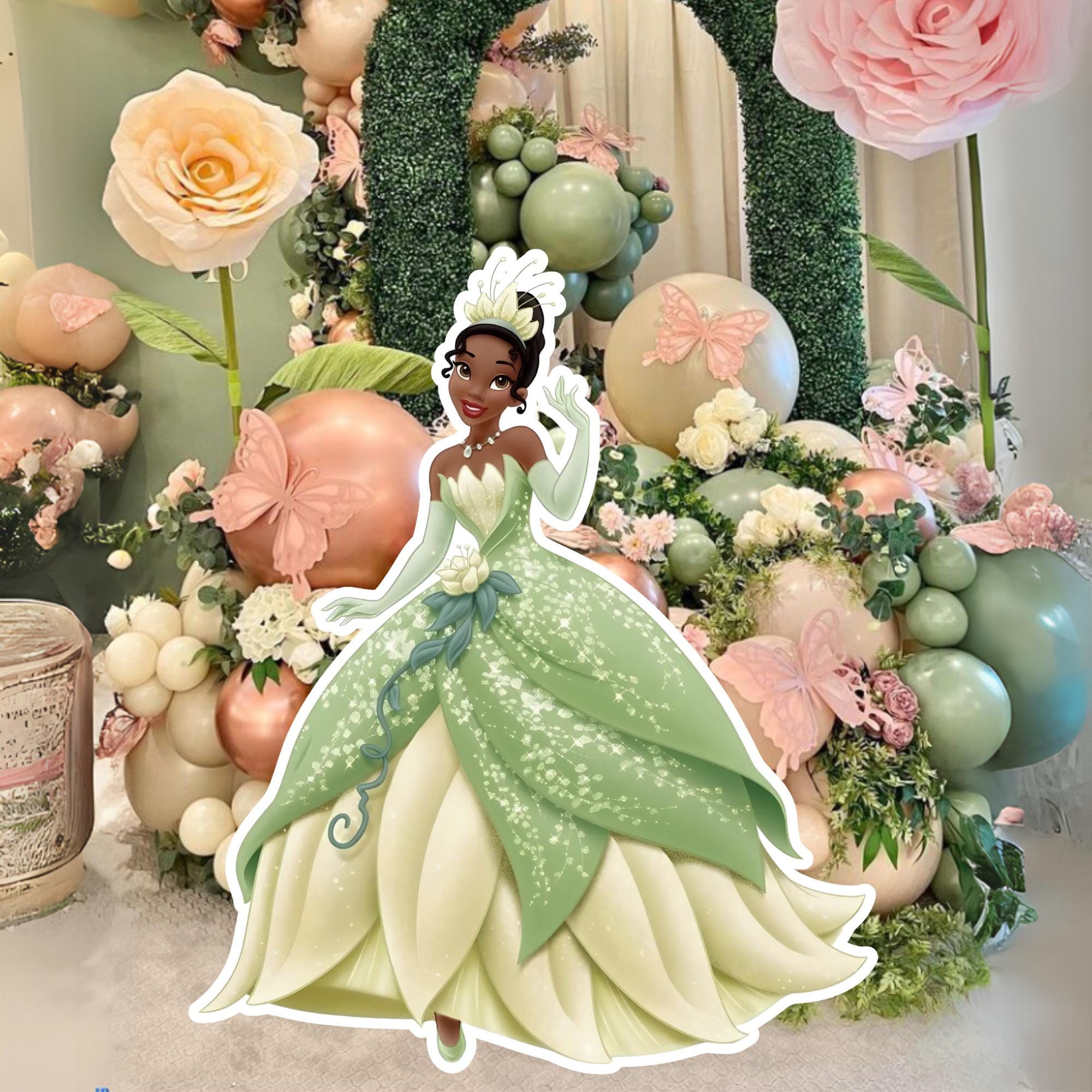 Tiana Princess and the Frog PNG: Cake Topper, DTF Transfer (digital ...