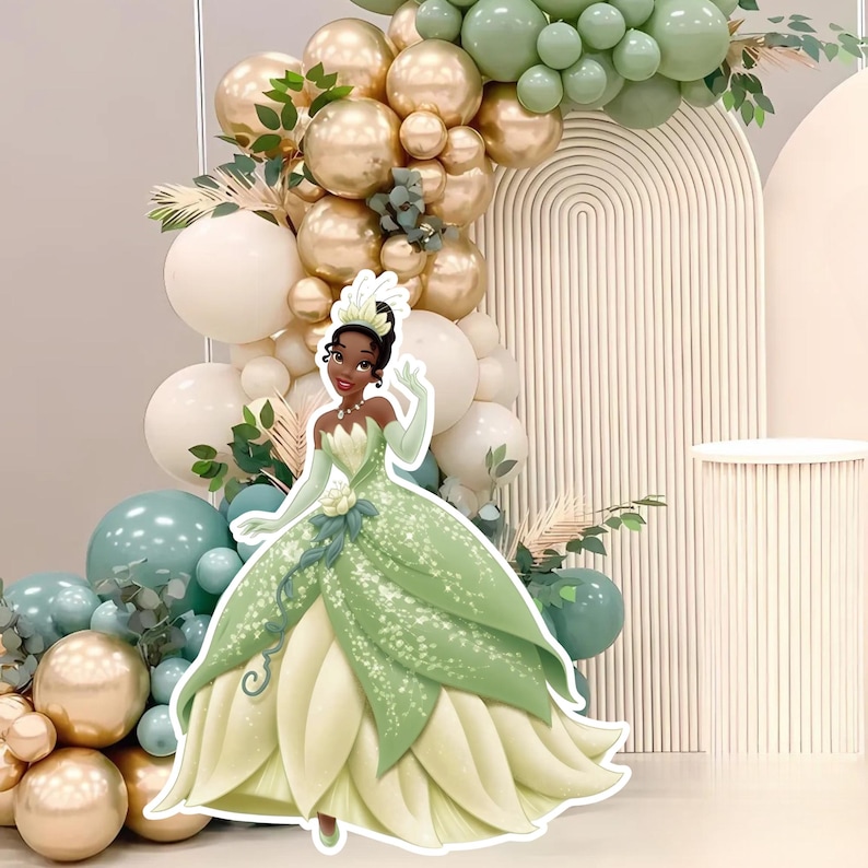 Tiana Princess and the Frog PNG: Cake Topper, DTF Transfer (digital ...
