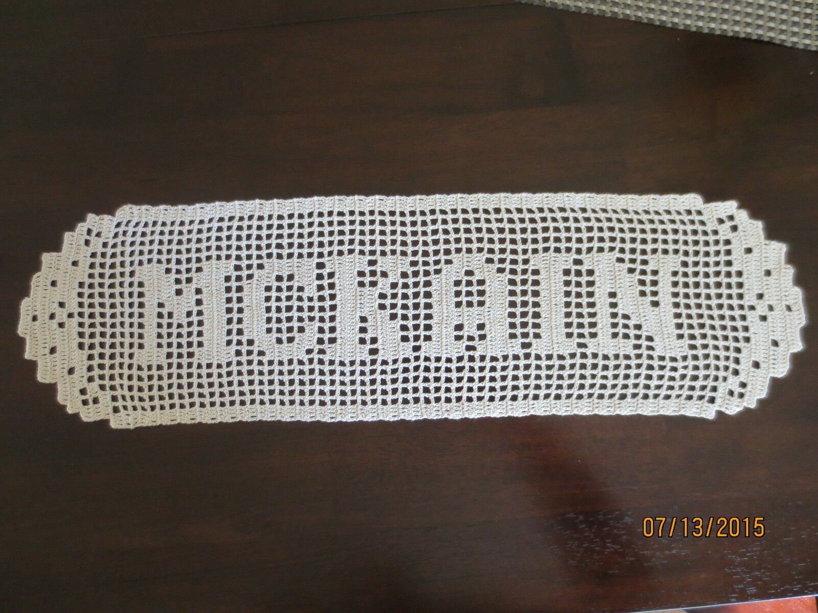 Custom Crocheted Name Doily - Etsy
