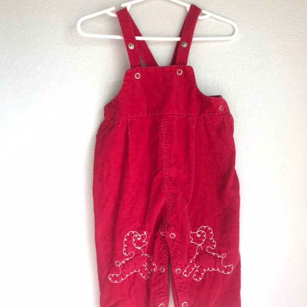 Dark Red Overalls - Etsy