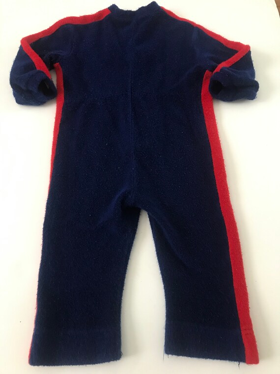 Vintage Terry Cloth Jet Pilot Jumpsuit Jumper 12 Mont… - Gem