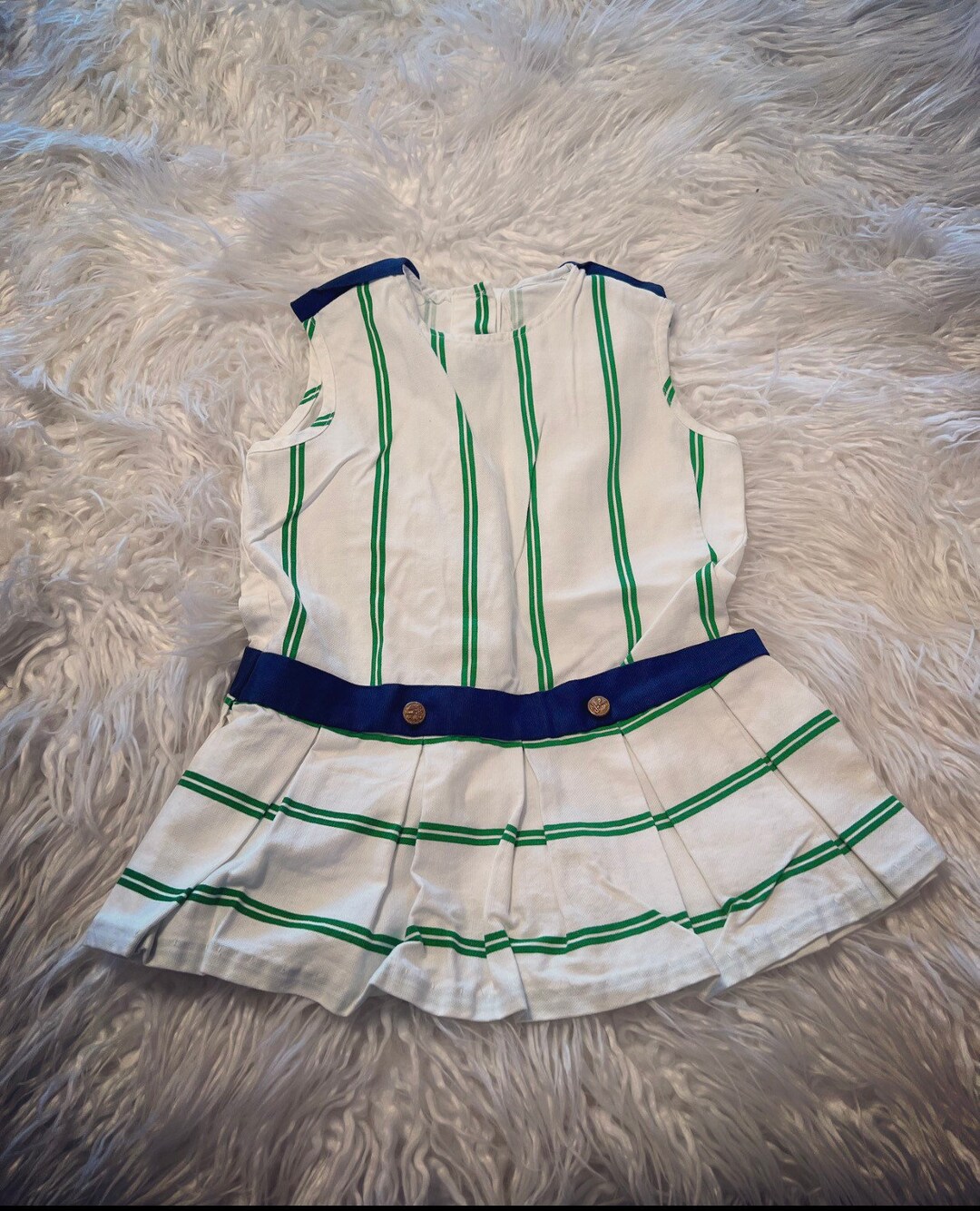 Vintage Toddler Nautical Tunic Dress Handmade Girls Sailor Tunic Dress ...