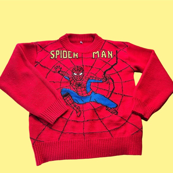 Girls Spider Man Sweater - Etsy