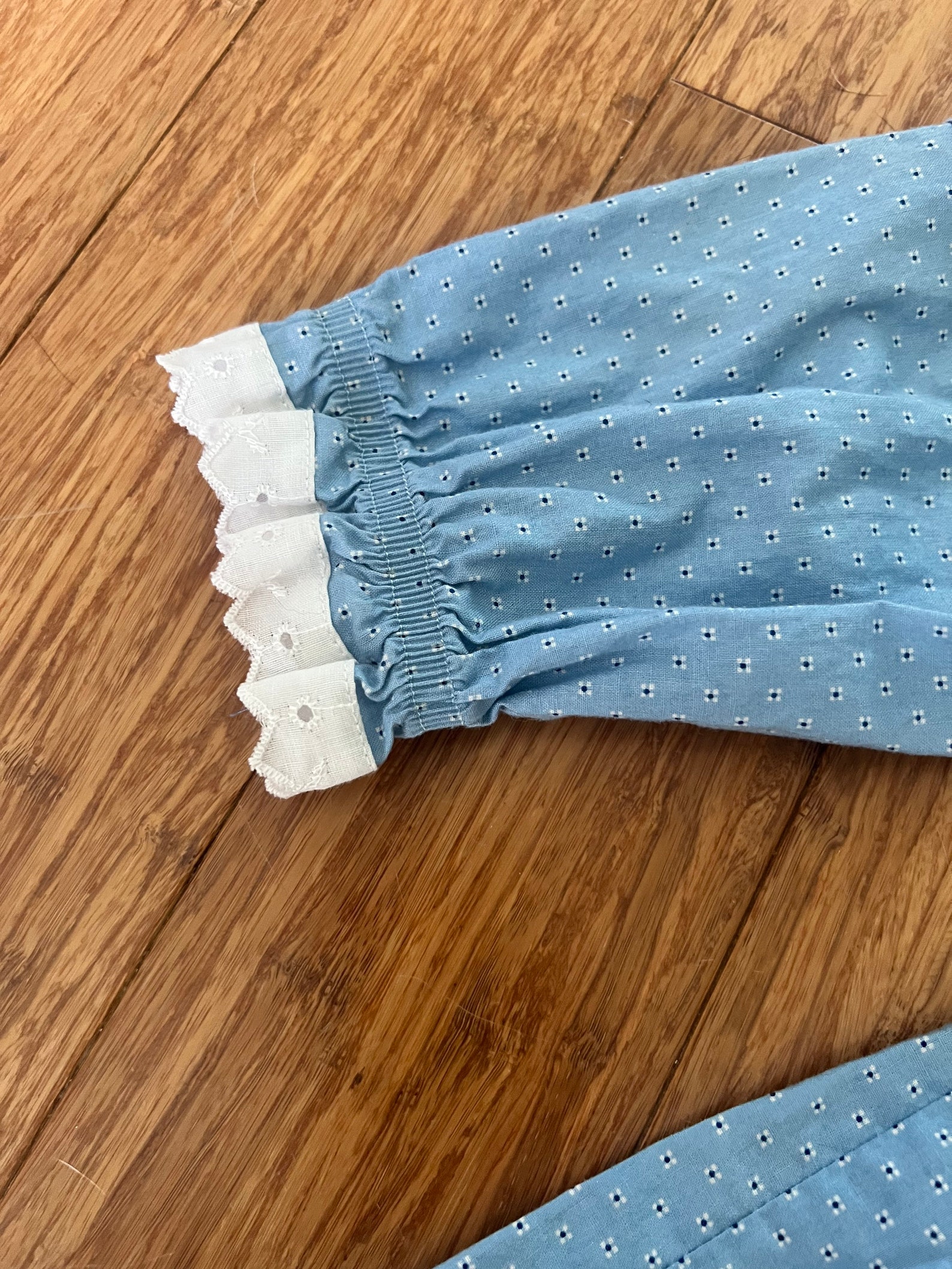 Vintage Blue Floral Print Bryan Girls Bib Dress Tagged Girls 8 - Etsy